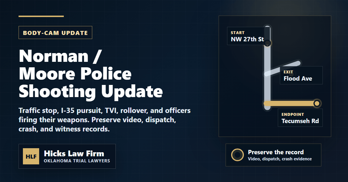 Norman Officer-Involved Shooting on Tecumseh Road | Hicks Law Firm